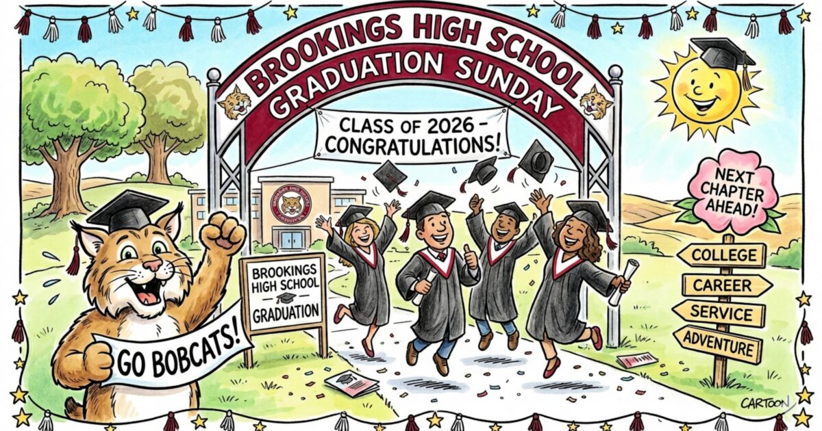 Editorial cartoon: Hats off, Brookings High School graduates ...