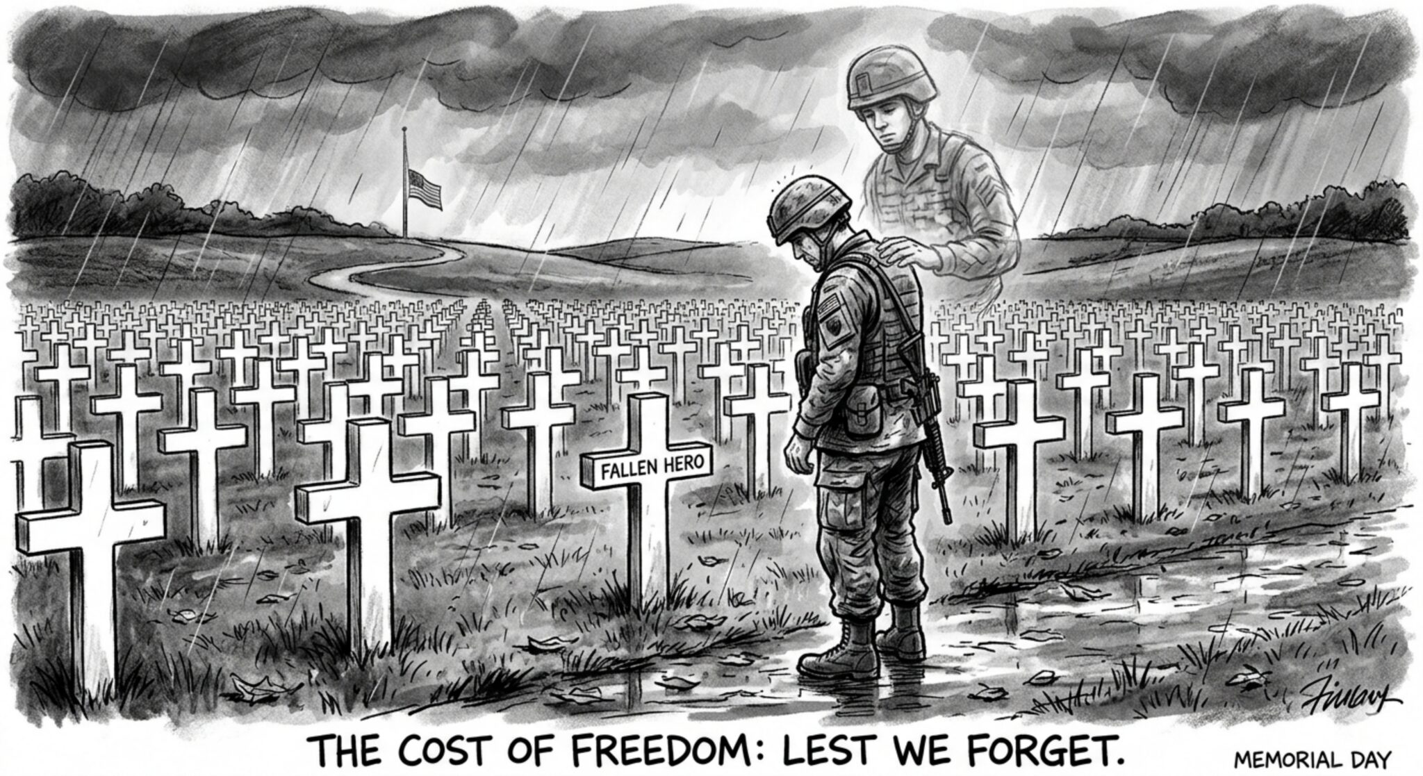 Editorial cartoon: Remembering those who made the ultimate sacrifice ...