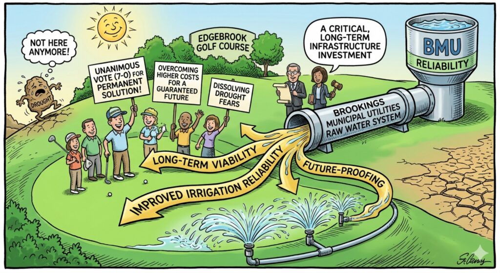 Editorial cartoon: Welcoming water at Edgebrook - Brookings Register