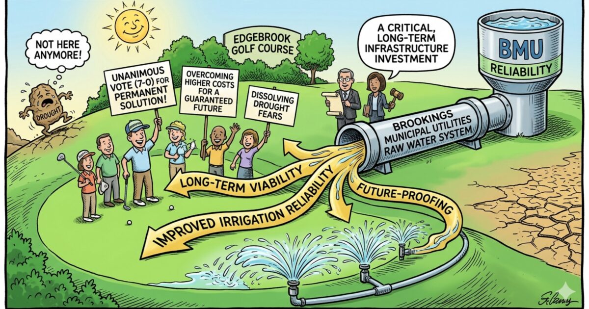 Editorial cartoon: Welcoming water at Edgebrook - Brookings Register